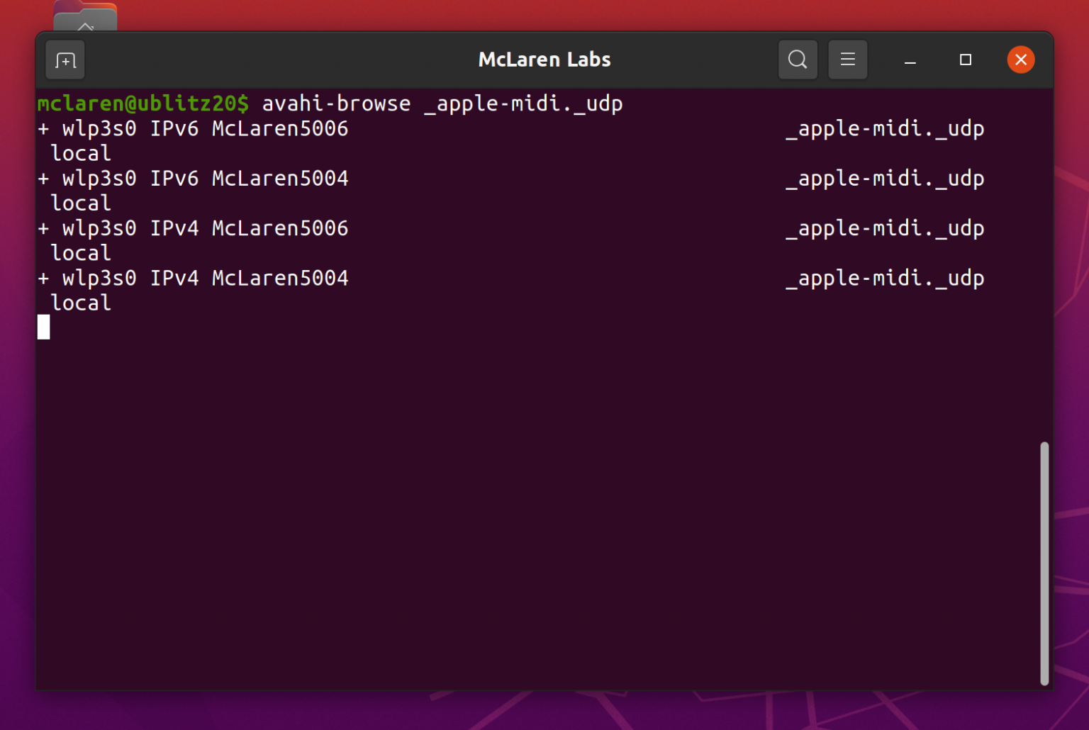 Using avahi-browse to find Bonjour services on your Network – McLaren Labs2